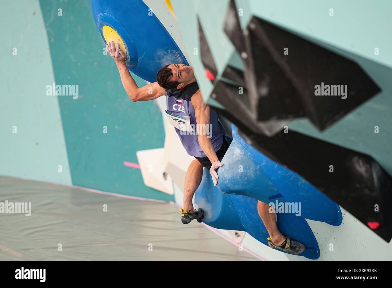 Adam Ondra of Czech Republic competes in Men's Boulder & Lead, Final ...