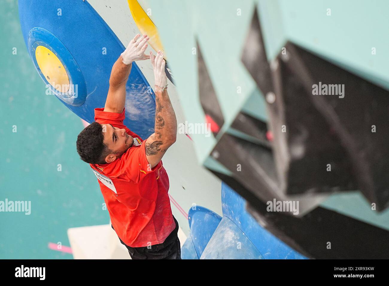 Alberto Gines Lopez of Spain competes in Men's Boulder & Lead, Final ...
