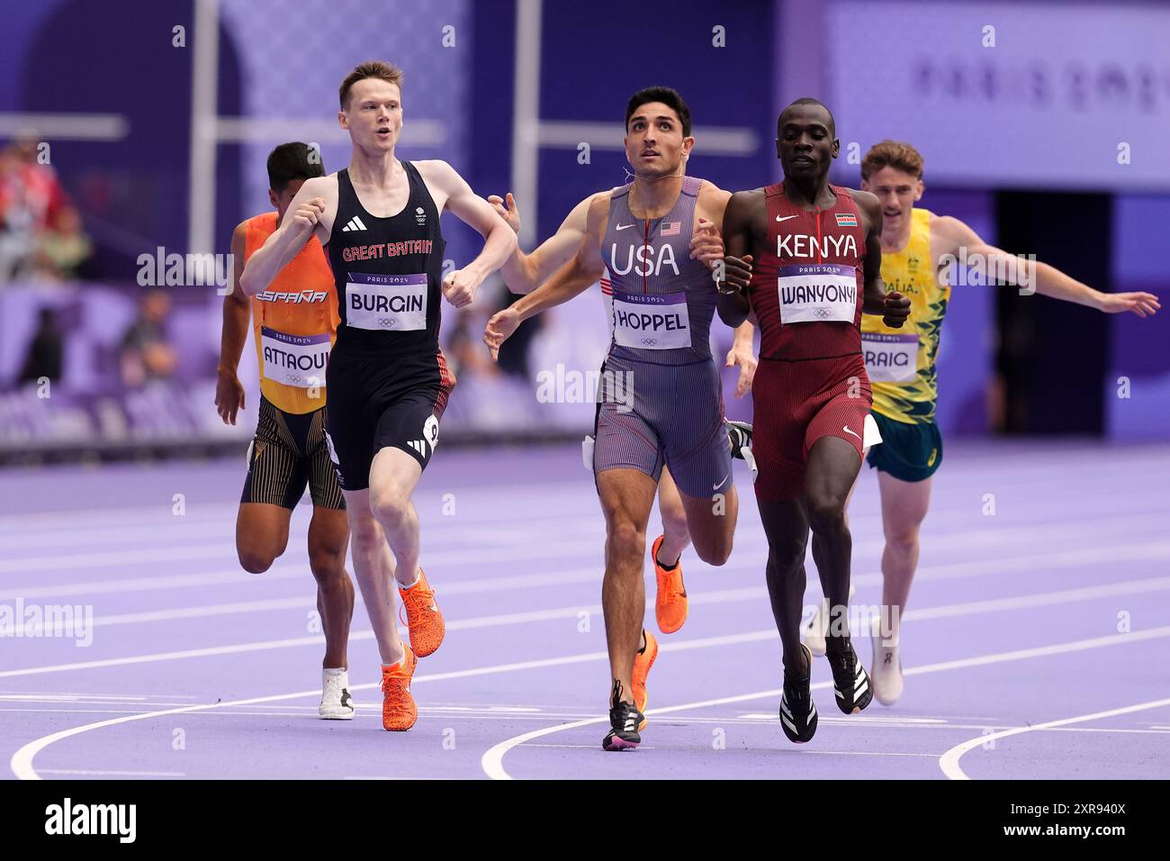 Great Britain's Max Burgin qualifies after finishing third in his Men's ...