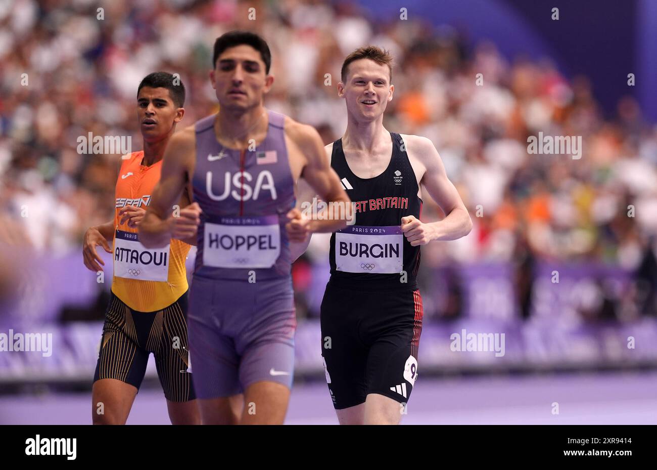 Great Britain's Max Burgin qualifies after finishing third in his Men's ...