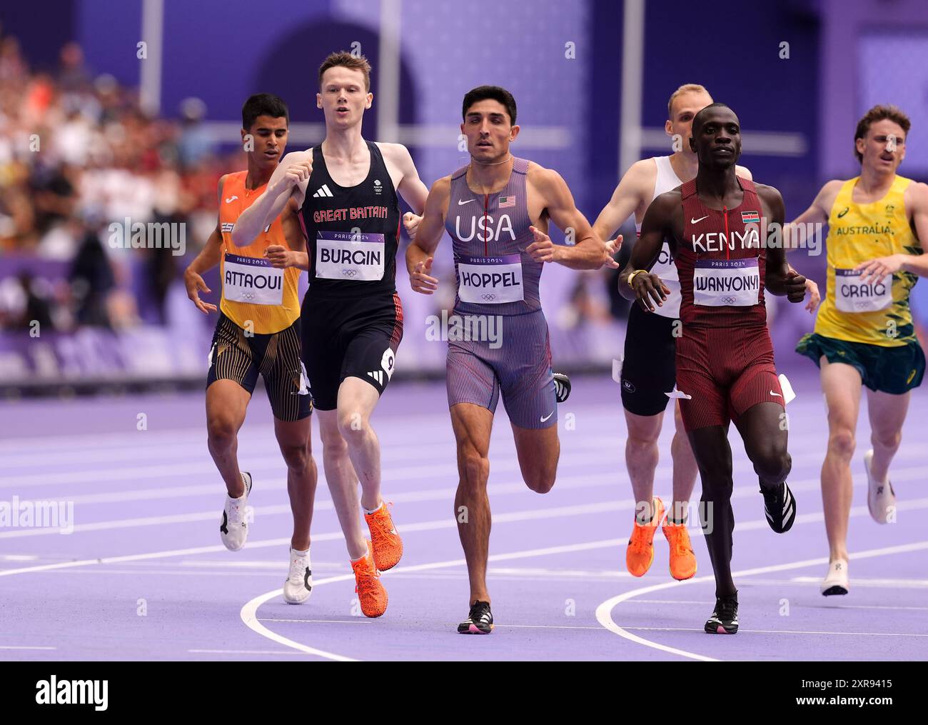 Great Britain's Max Burgin qualifies after finishing third in his Men's ...