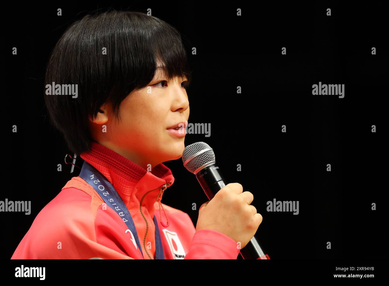 Akari Fujinami (JPN), AUGUST 9, 2024 - Wrestling : Gold medalist Akari ...