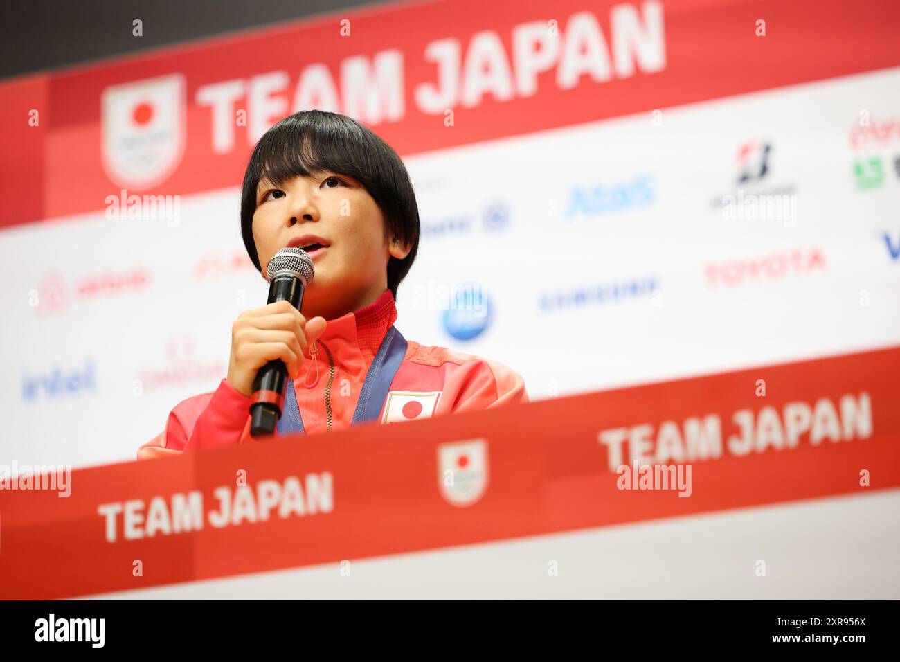 Akari Fujinami (JPN), AUGUST 9, 2024 - Wrestling : Gold medalist Akari ...