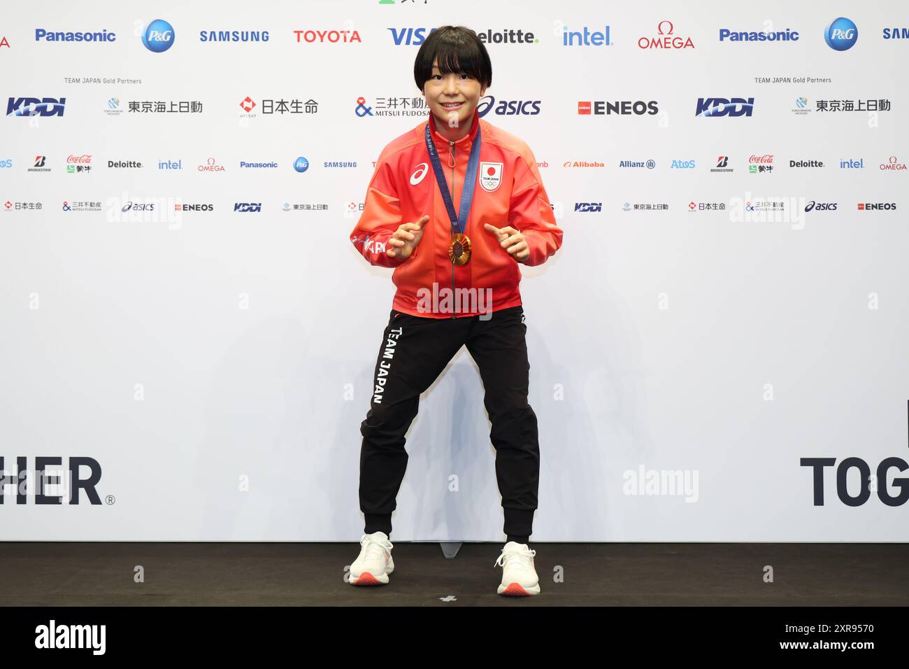 Akari Fujinami (JPN), AUGUST 9, 2024 - Wrestling : Gold medalist Akari ...