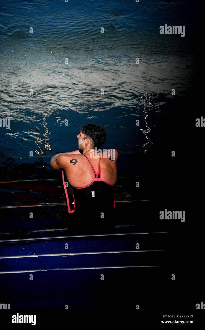 Paris, France. 09th Aug, 2024. Athanasios KYNIGAKIS of Greece after the race of the Men's ...