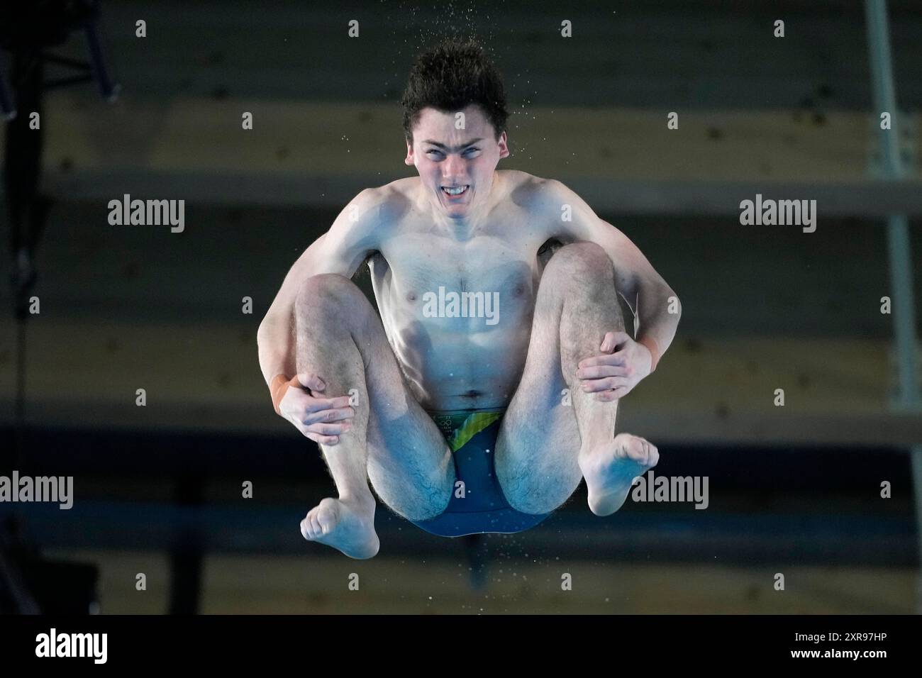 Australia's Jaxon Bowshire competes in the men's 10m platform diving ...