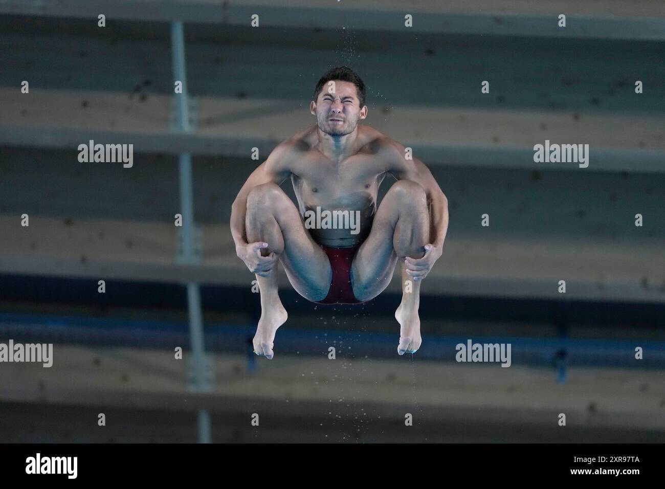 Mexico's Kevin Berlin Reyes competes in the men's 10m platform diving ...