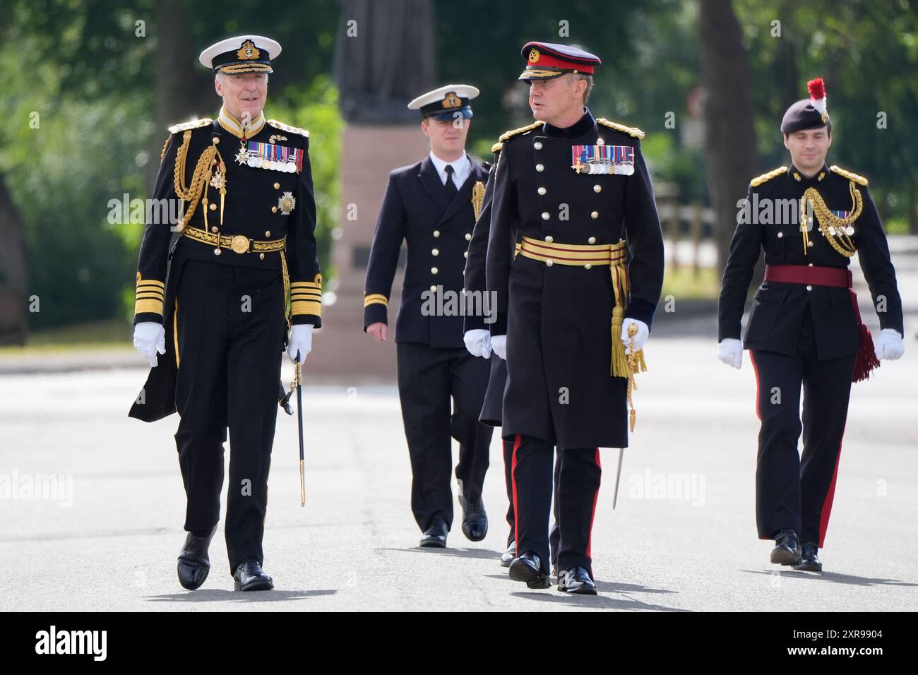 Chief of the Defence Staff Admiral Sir Tony Radakin (left) arriving ...