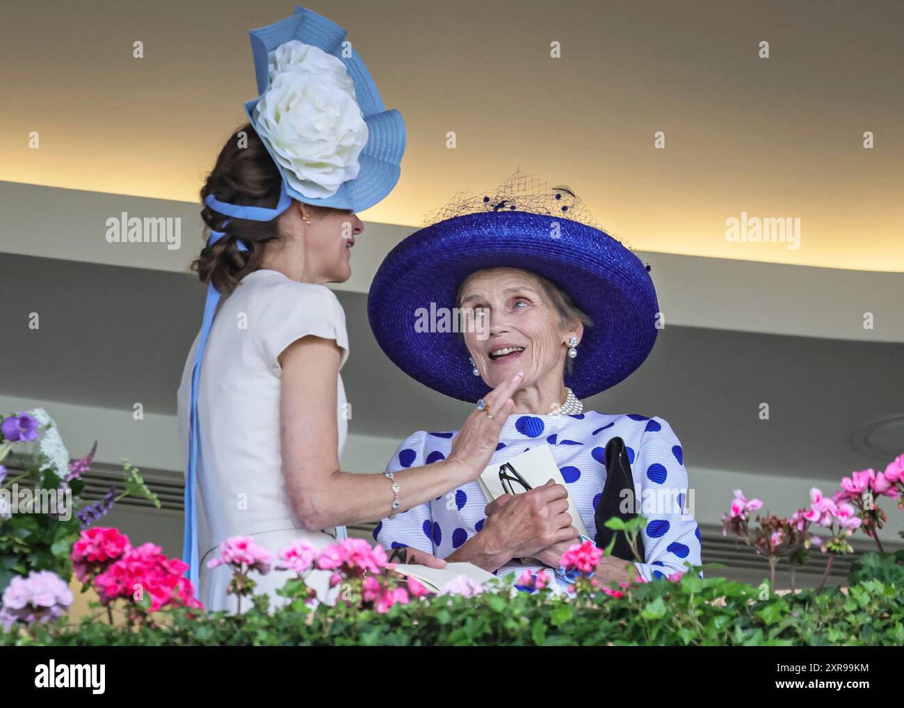 The Countess of Halifax, Lady Halifax (Camilla Younger) on the balcony ...