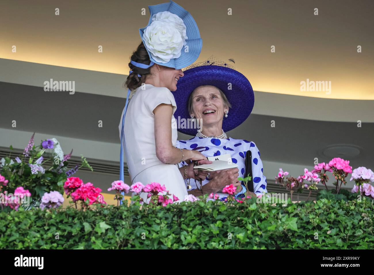 The Countess of Halifax, Lady Halifax (Camilla Younger) on the balcony ...