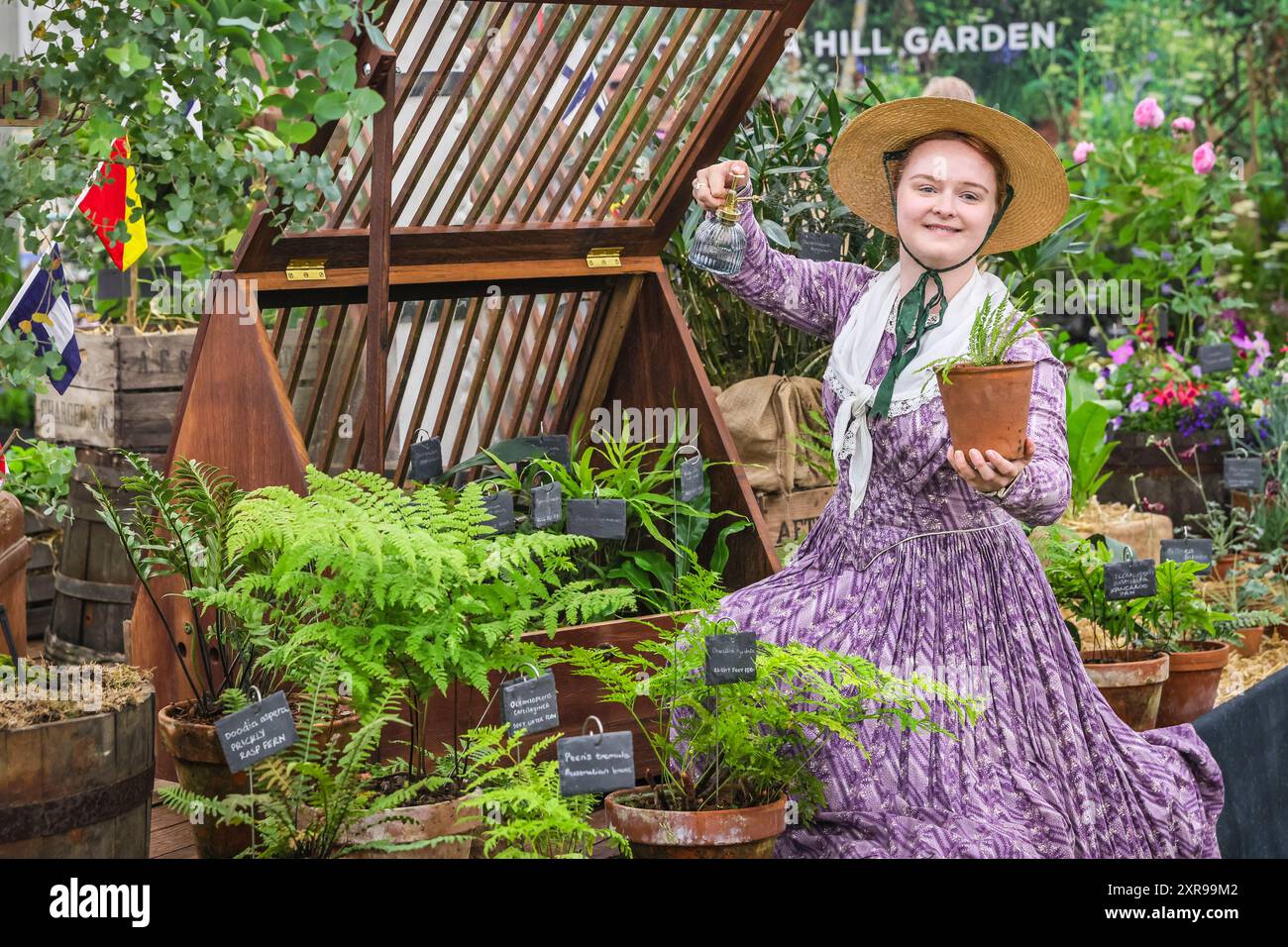 Victorian botanist in the SS Great Britain garden, RHS Hampton Court ...