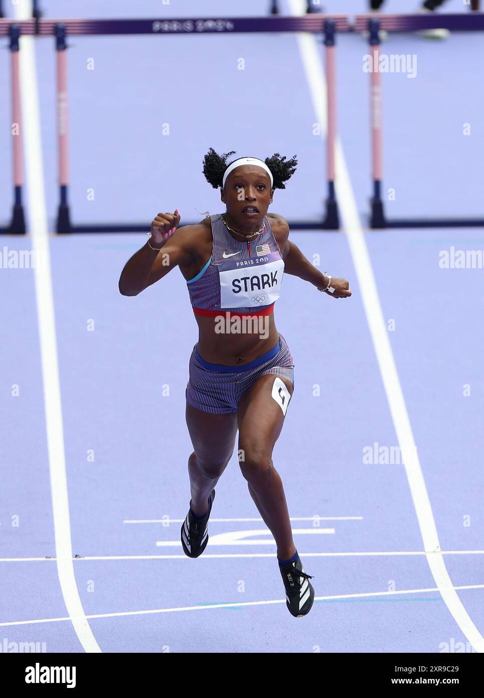 Paris, France. 9th Aug, 2024. Grace Stark of the United States competes ...