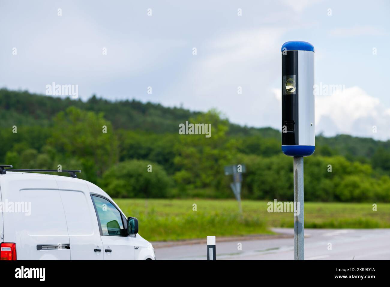 Automatic speed enforcement camera by the side of a road Stock Photo ...