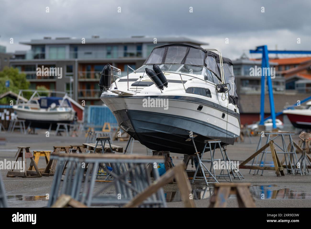 Old fishing boats laid hi-res stock photography and images - Alamy