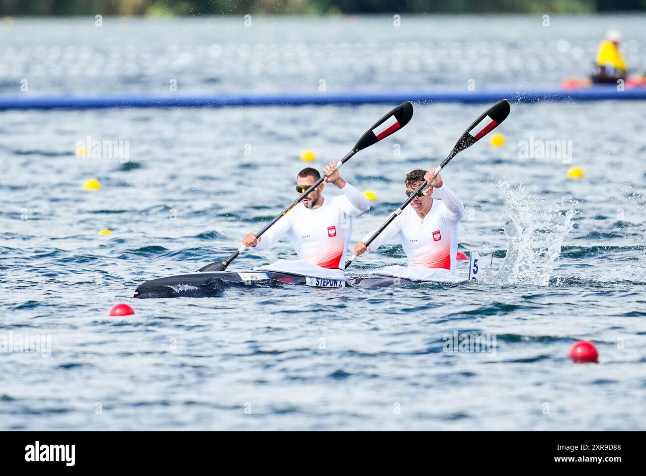 Jakub Stepun and Przemyslaw Korsak of Poland compete during Men's Kayak ...
