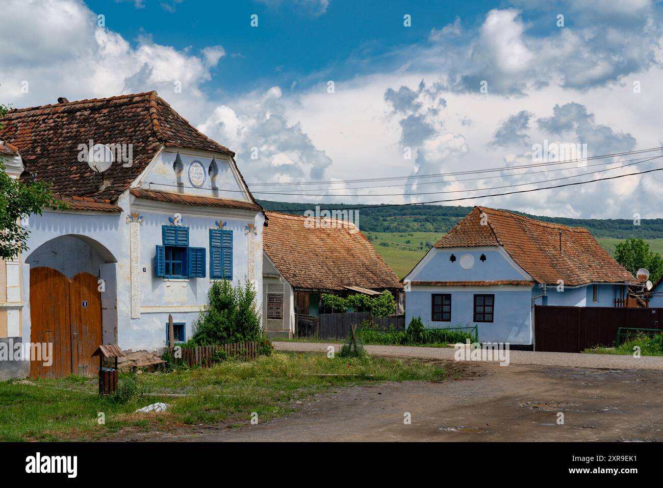 Beautiful and traditional Viscri Village. Situated in Brasov - Romania ...
