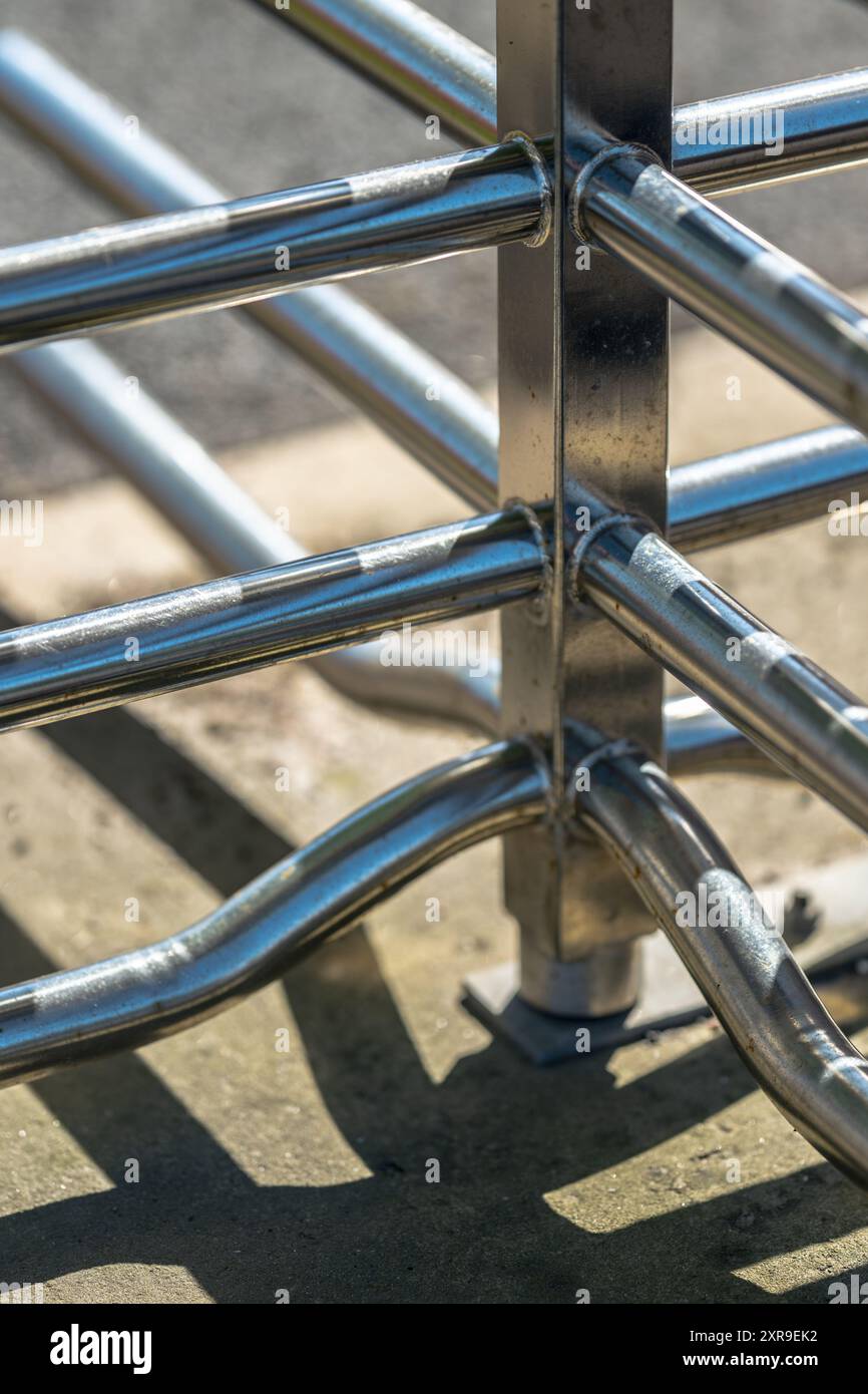 Detail of an old turnstile Stock Photo - Alamy