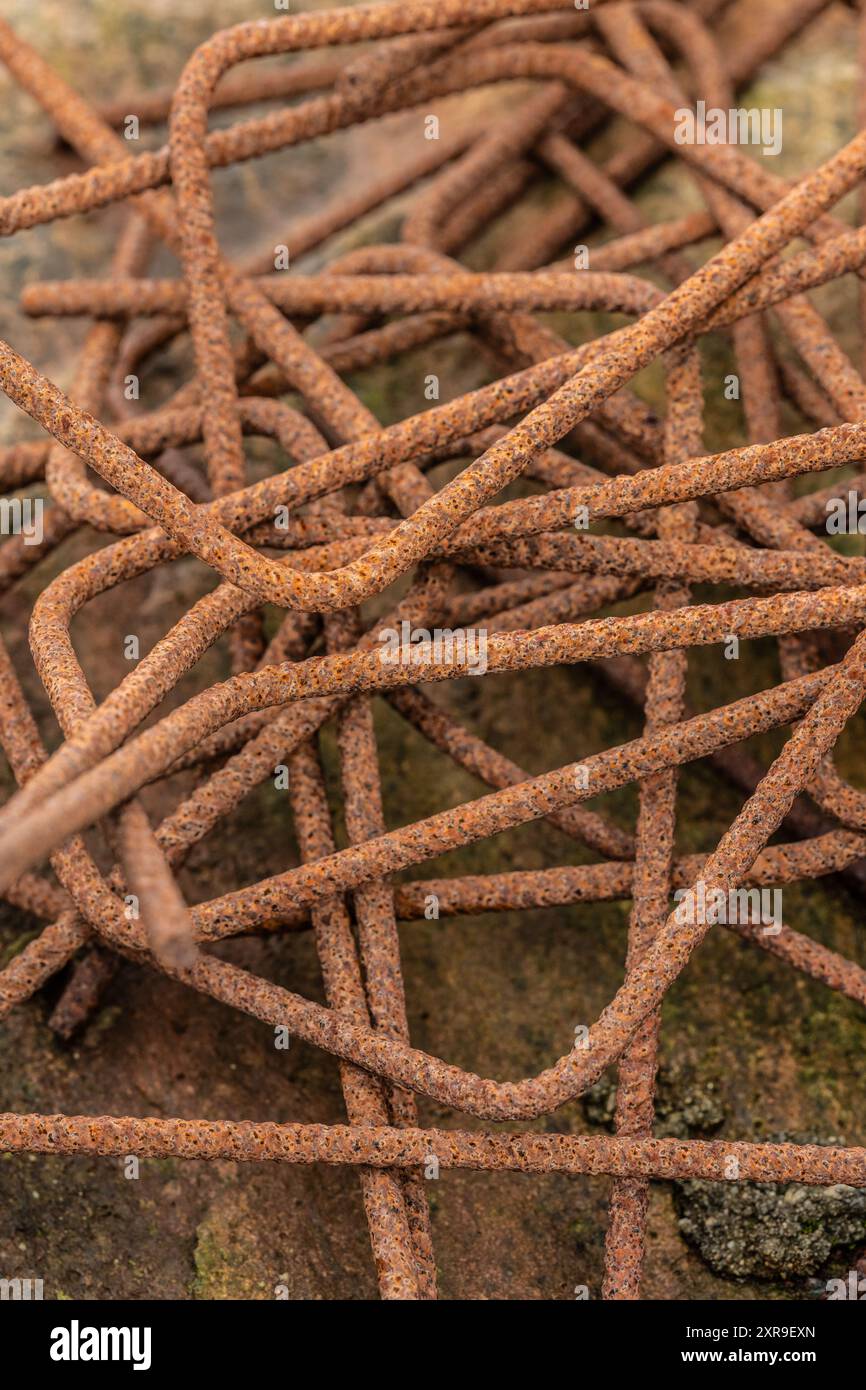 Steel rebar in pile hi-res stock photography and images - Alamy