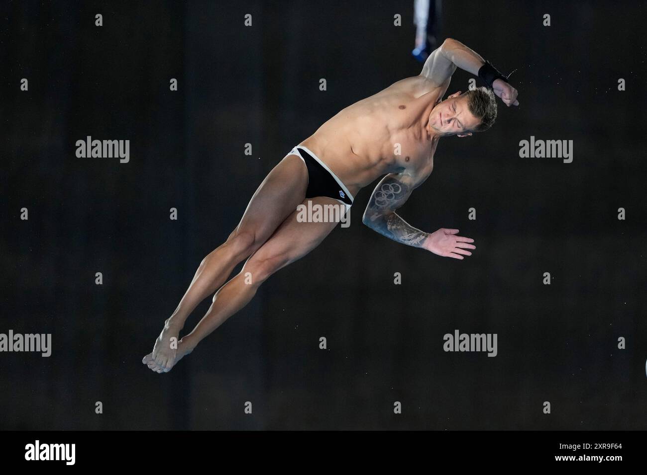 Germany's Timo Barthel competes in the men's 10m platform diving ...