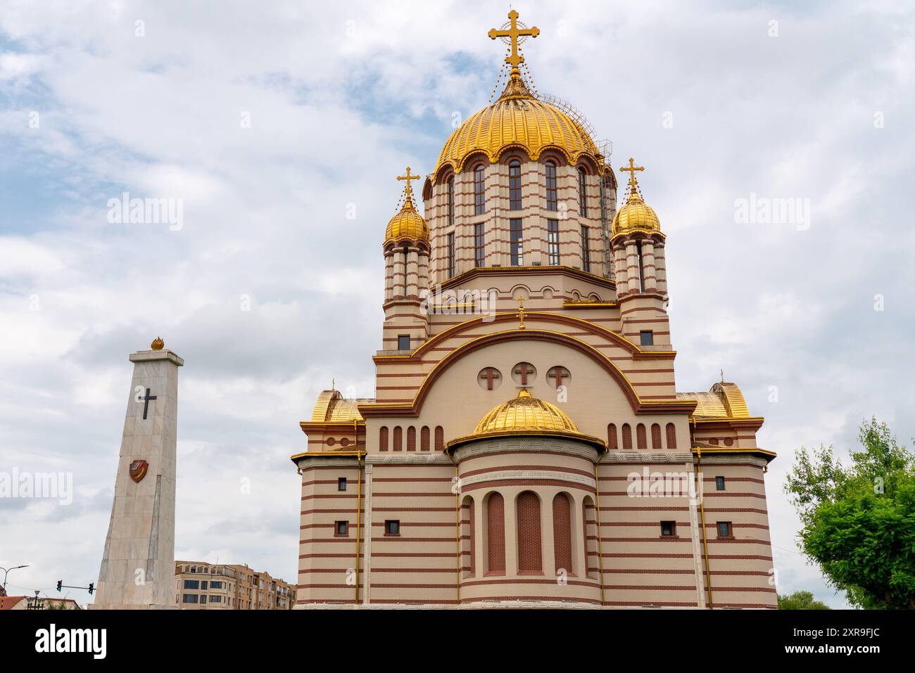 Saint John the Baptist Orthodox Cathedral in Fagaras - Romania Stock ...