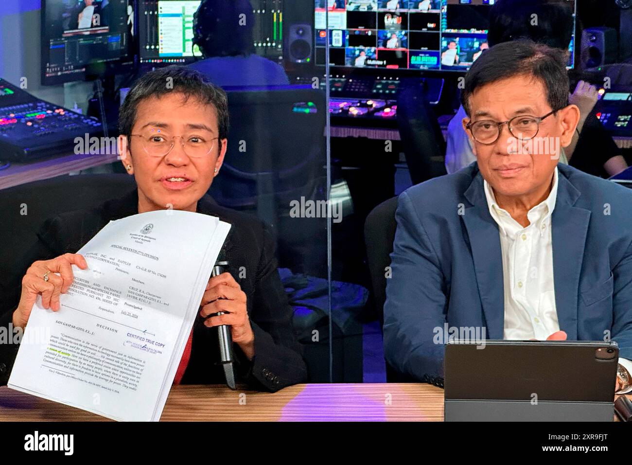 Maria Ressa, 2021 Nobel peace prize co-winner and founder of Rappler ...