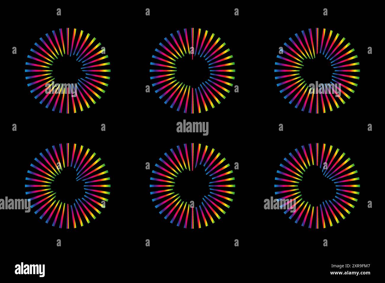 Dynamic audio waveform equalizer 3d Stock Vector Images - Alamy