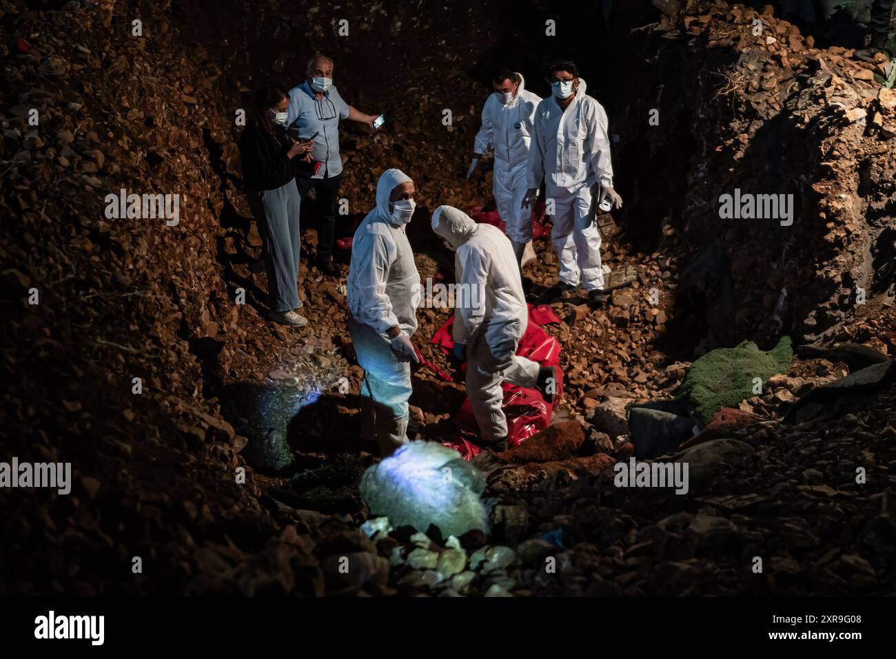 Ankara, Turkey. 09th Aug, 2024. Crime scene investigation teams are ...