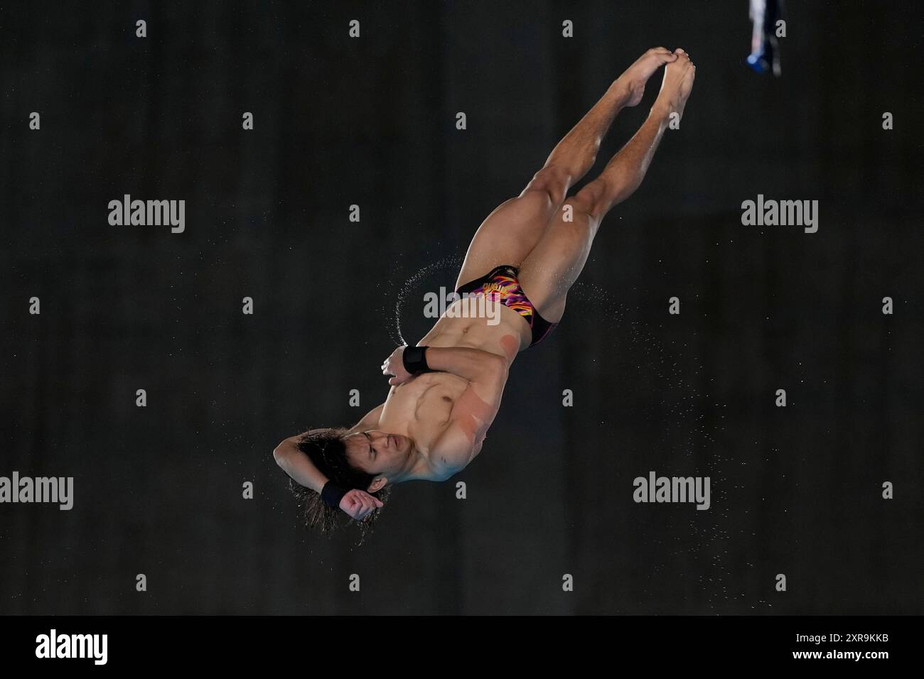 Malaysia's Bertrand Rhodict Anak Lises competes in the men's 10m ...