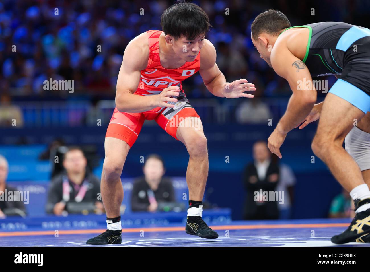 Paris, France. 8th Aug, 2024. (L to R) Rei Higuchi (JPN), CRUZ Darian ...