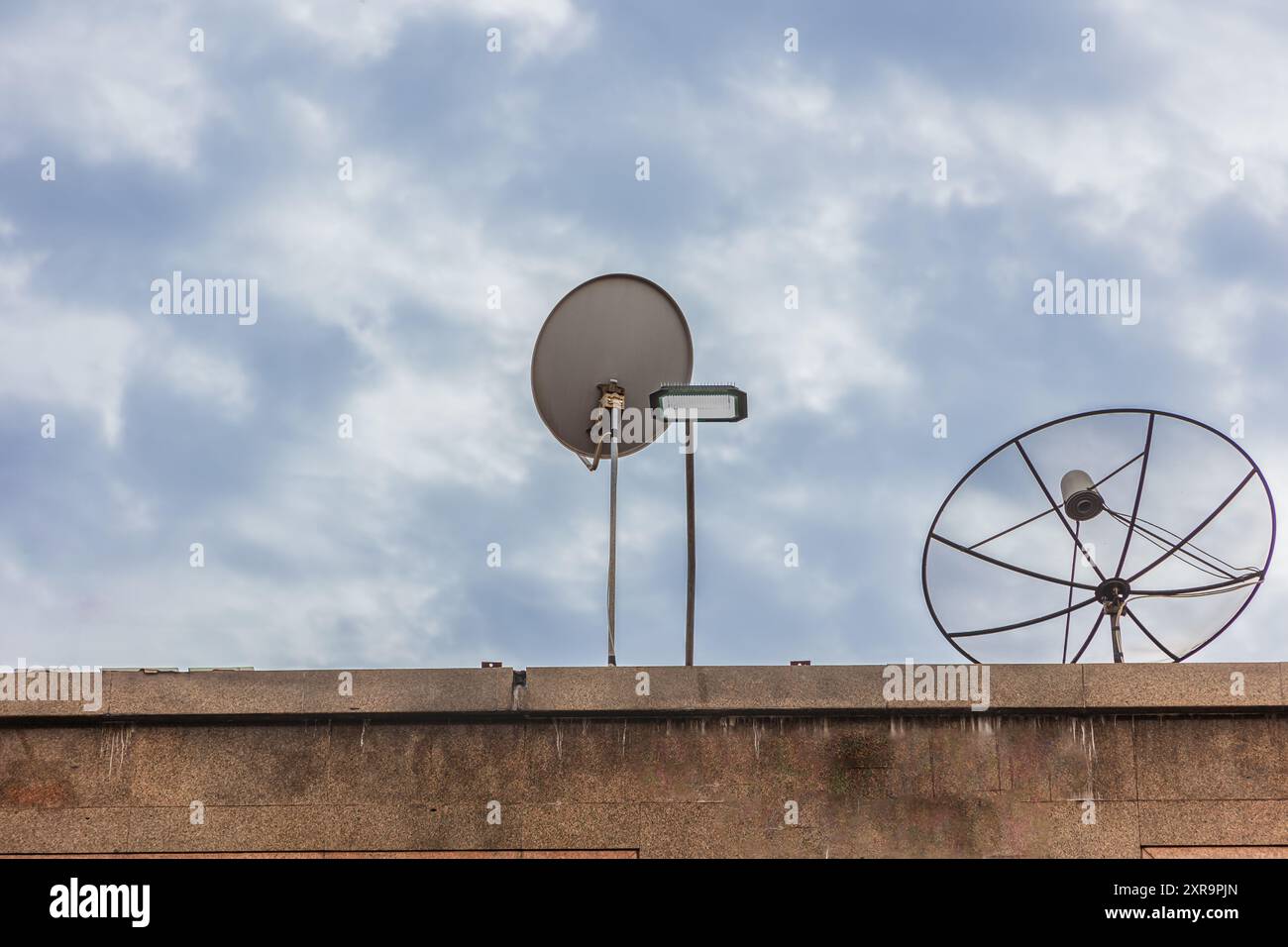 Satellite communication disk. A communication satellite is an ...