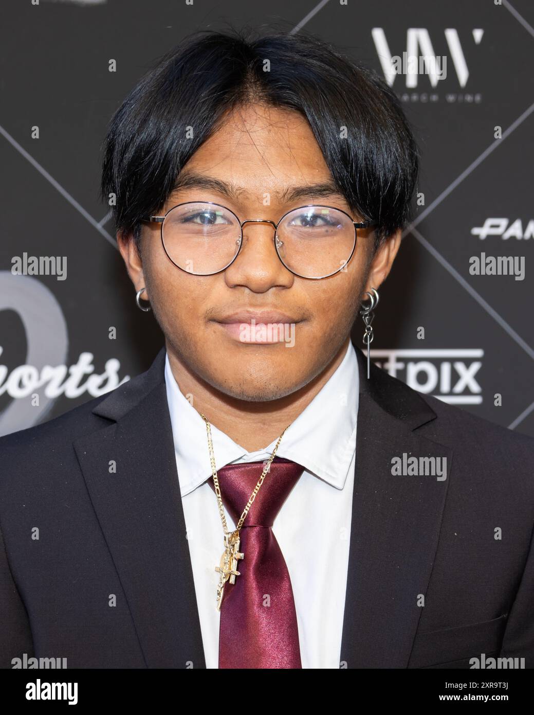 Los Angeles, USA. 8th August, 2024. Jordan Vallestros arrives at the ...