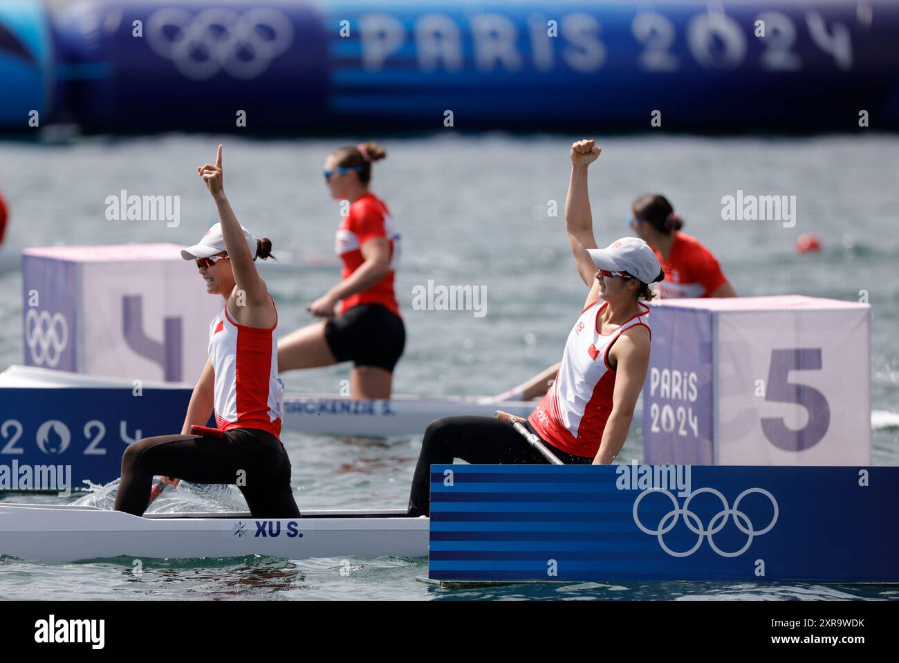 Vaires Sur Marne. 9th Aug, 2024. Xu Shixiao (L)/Sun Mengya of China ...