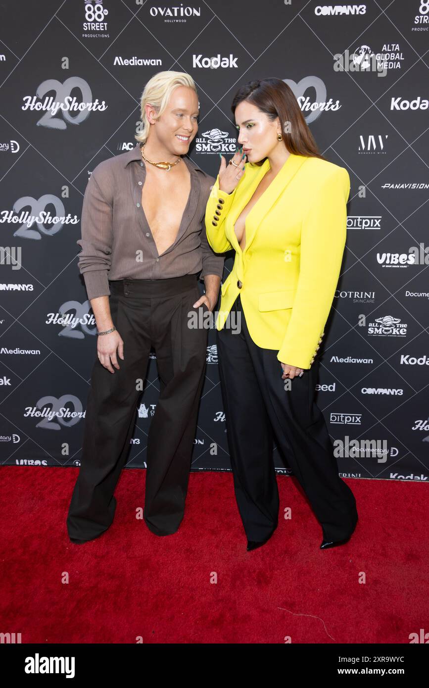 Los Angeles, USA. 8th August, 2024. Actors Jason Parks (L) and Bella ...