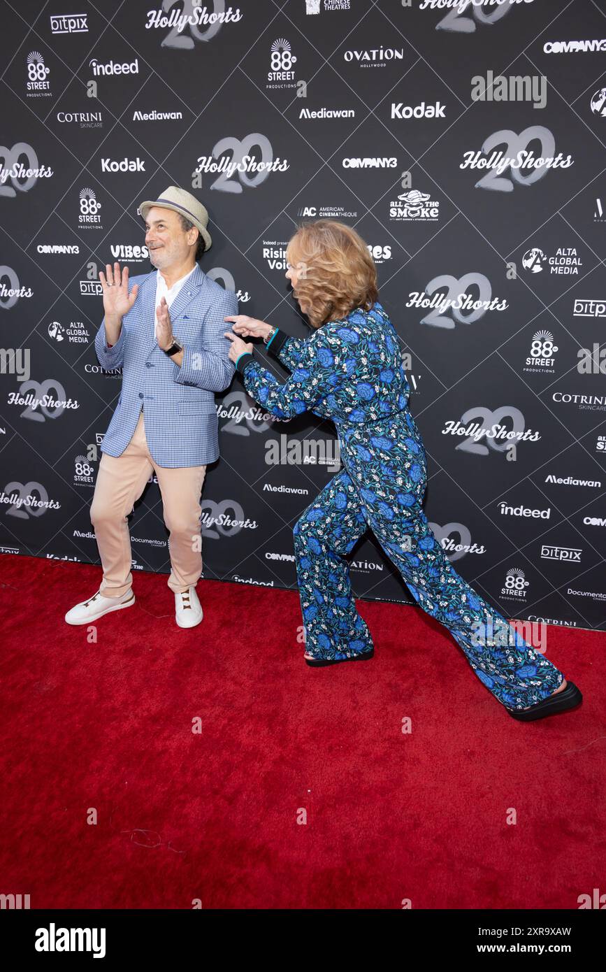 Los Angeles, USA. 8th August, 2024. Actor Kevin Pollak (L), writer and ...