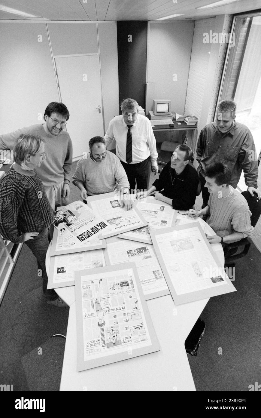 layout' + editor-in-chief of new newspaper, 25-03-1991, Whizgle Dutch News: Historic Images ...