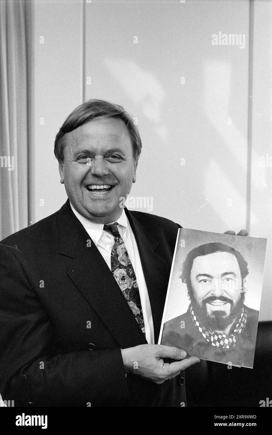 Harry Mens, in connection with Pavarotti Lisse, 11-07-1990 Stock Photo ...
