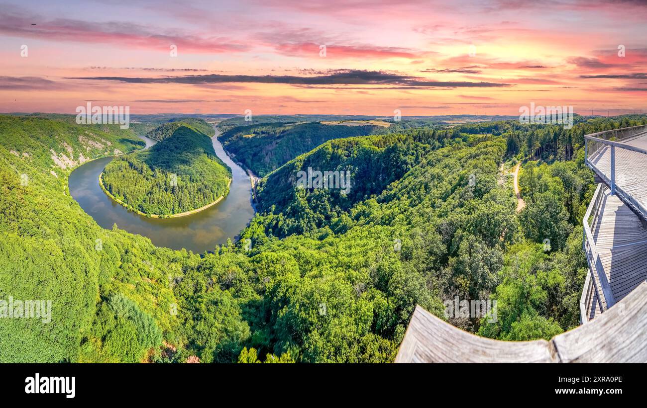 Landscape saarland treetop path hi-res stock photography and images - Alamy