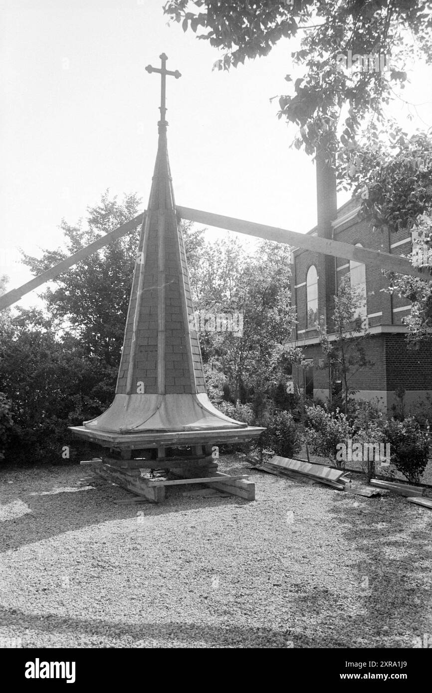 Tower church lijnden under restoration hi-res stock photography and ...