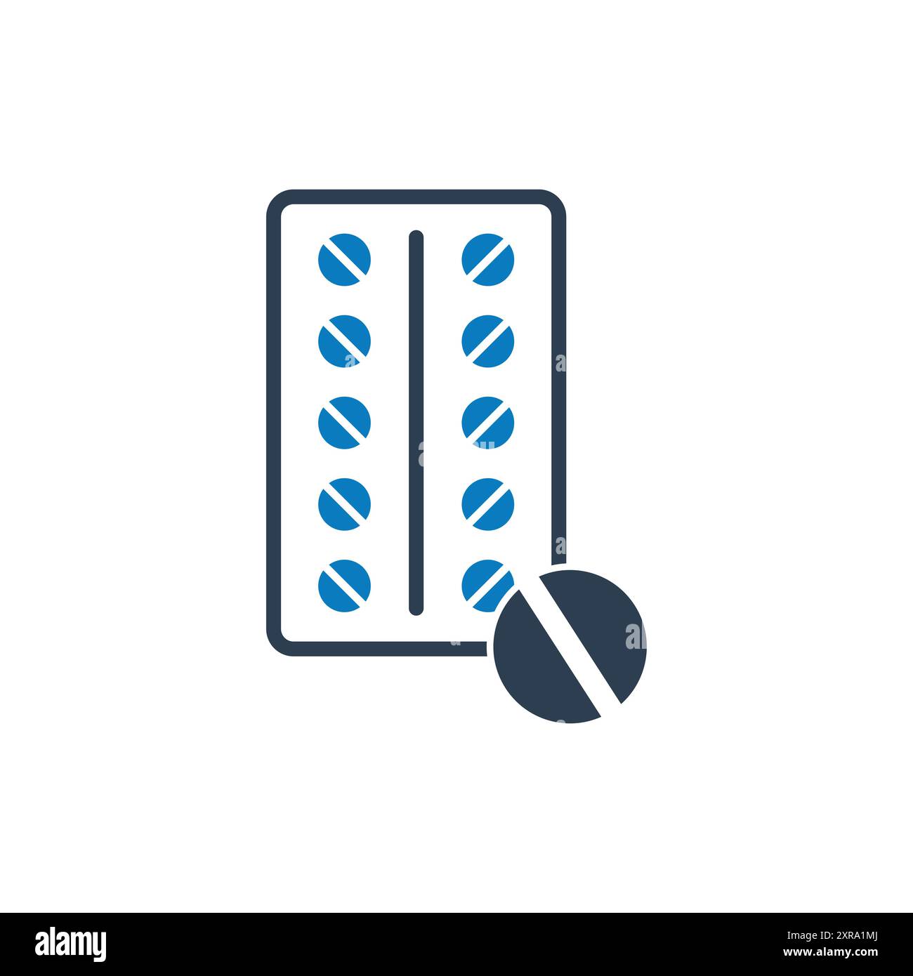 Pill Package Icon. Editable Flat Vector Illustration Stock Vector Image ...