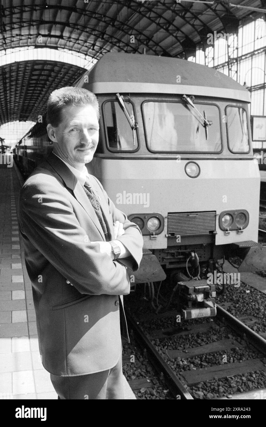 The ten, NS train driver, 09-06-1994 Stock Photo - Alamy