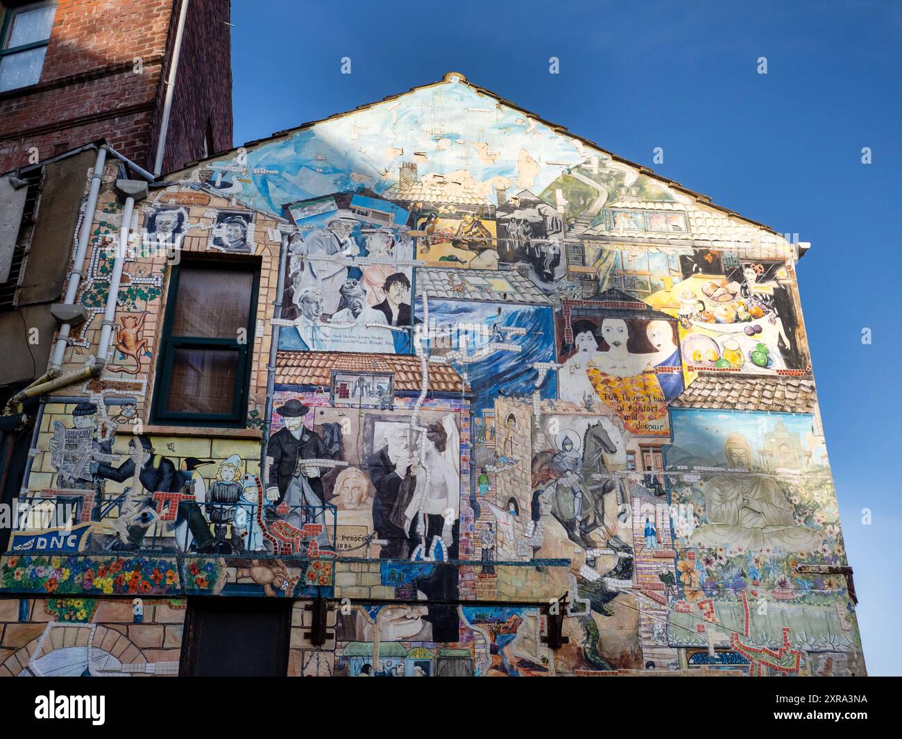 A mural on a building in Scarborough, Yorkshire, UK Stock Photo - Alamy