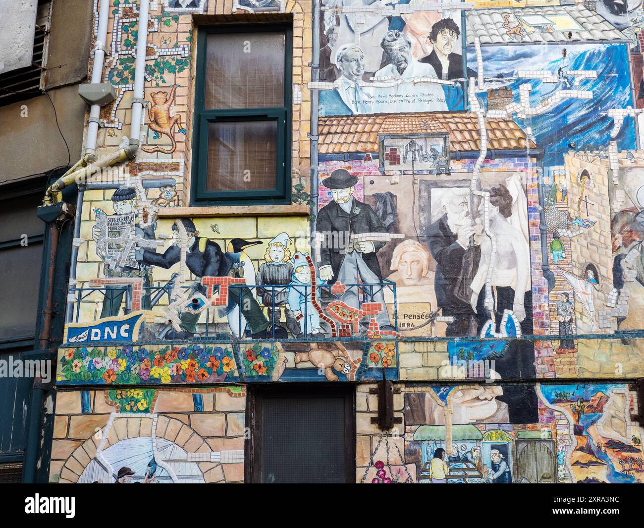 A mural on a building in Scarborough, Yorkshire, UK Stock Photo - Alamy