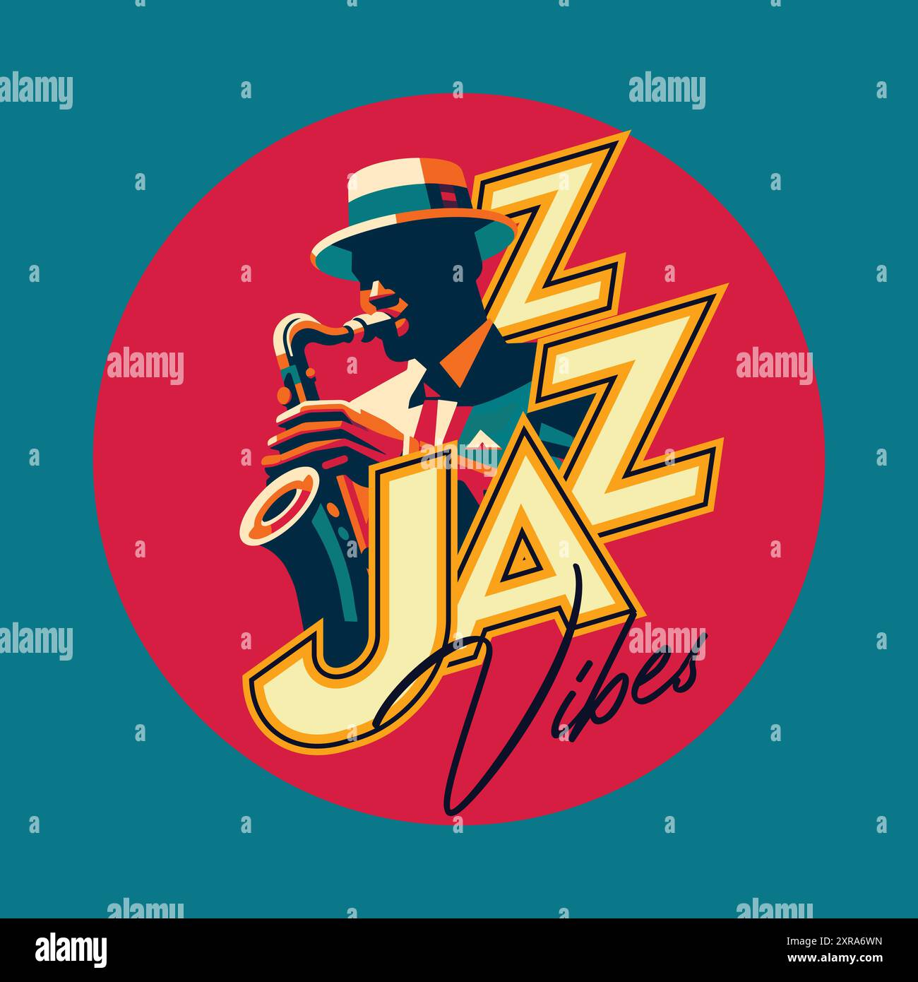 Vibes Jazz - saxophone playing African American man jazz musician in ...