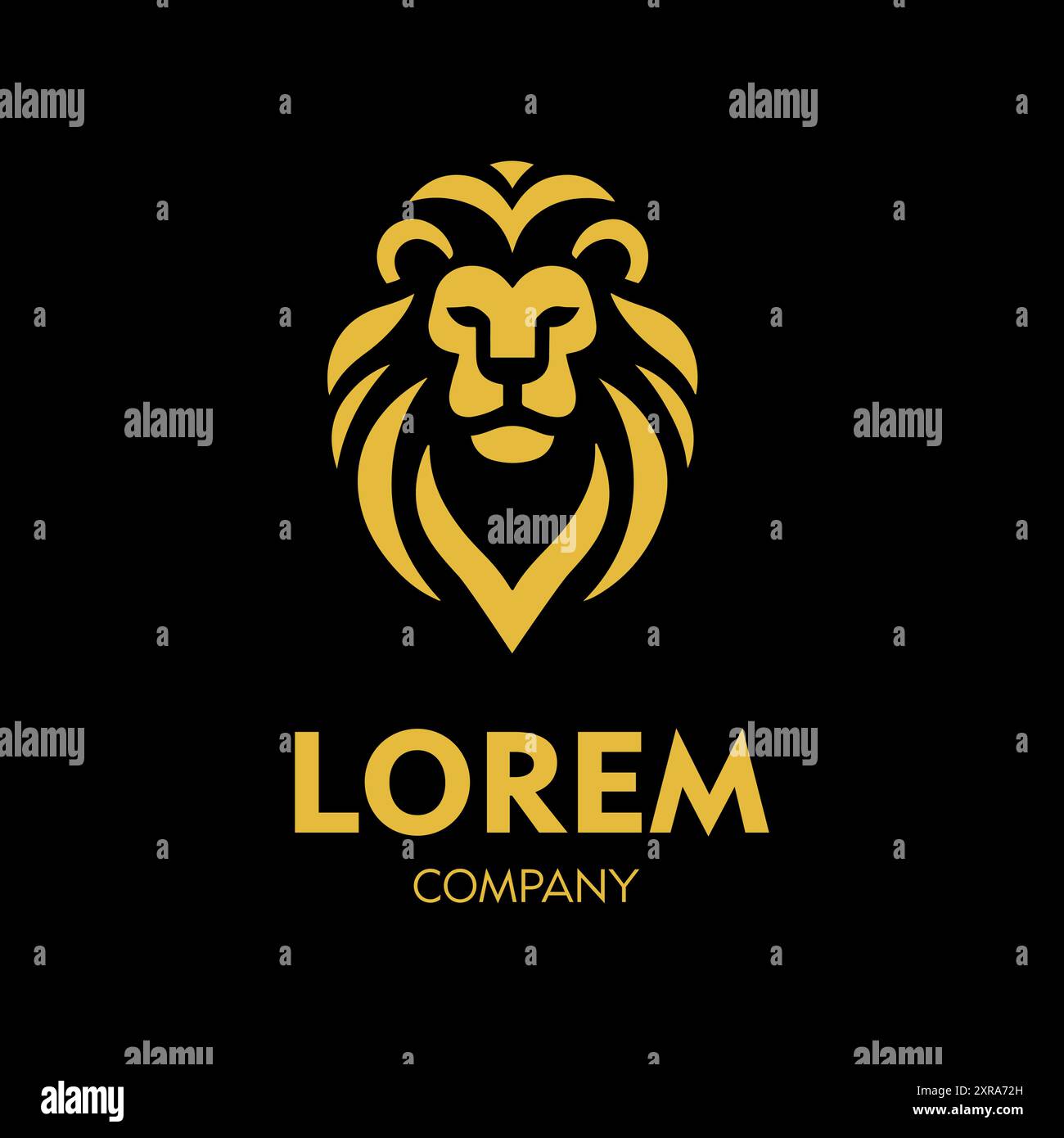 Lorem Company - Vector Flat Logo Illustration Stock Vector Image & Art ...