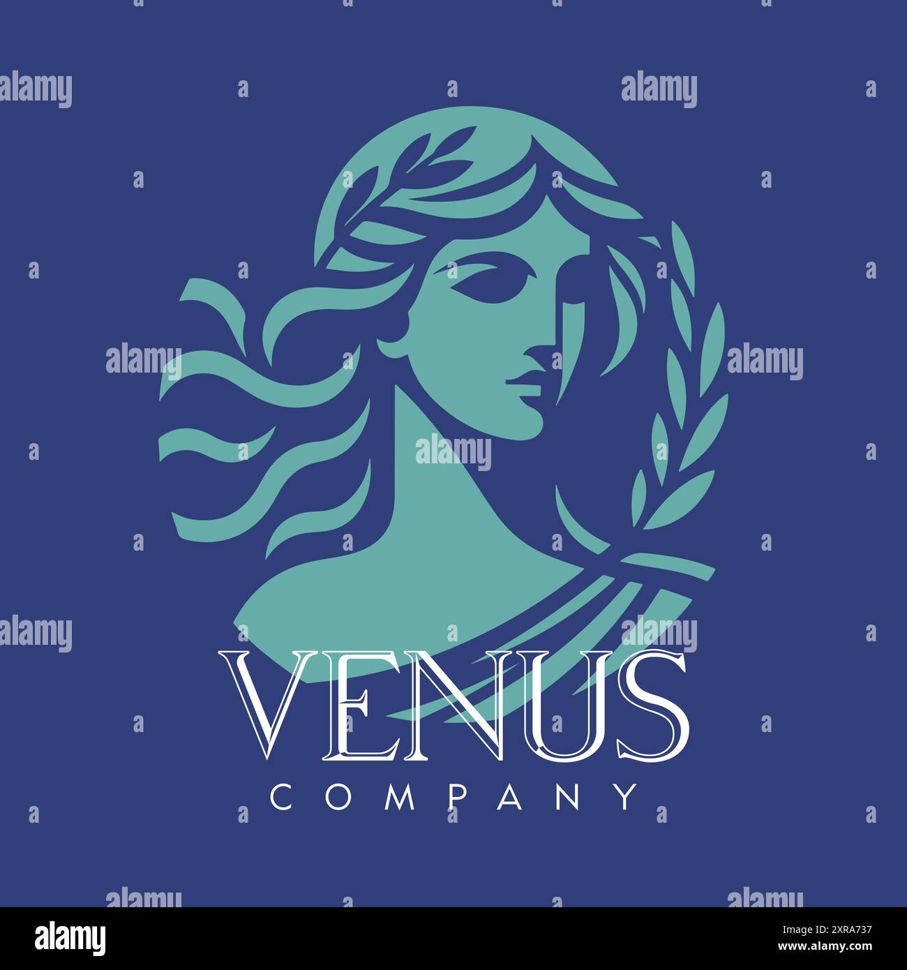 Venus Company - Vector Flat Logo Illustration Stock Vector Image & Art ...