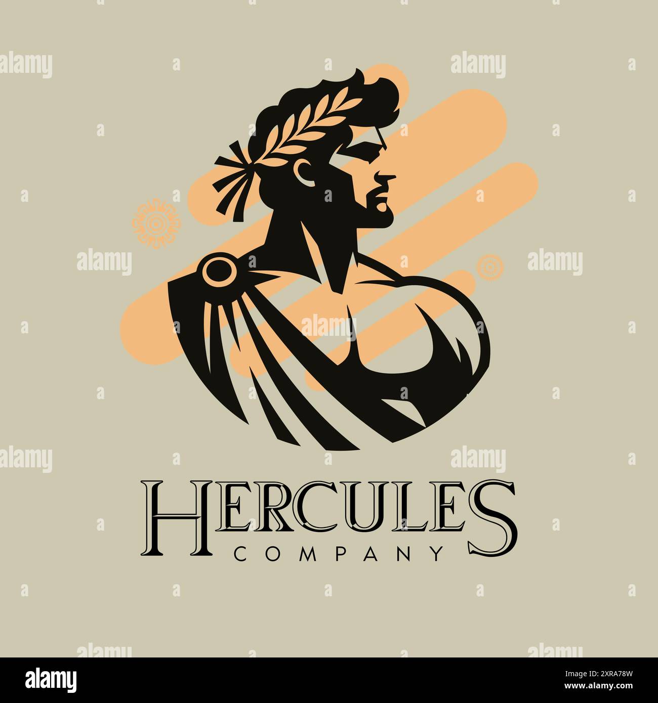 Hercules Company - Vector Flat Logo Illustration Stock Vector Image ...