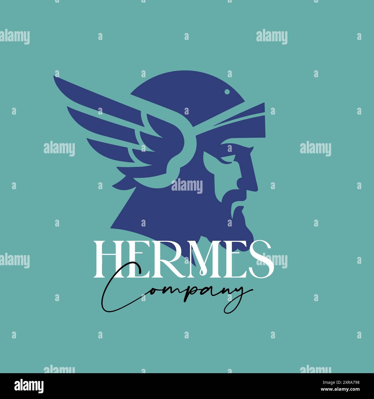 Hermes Company - Vector Flat Logo Illustration Stock Vector Image & Art ...