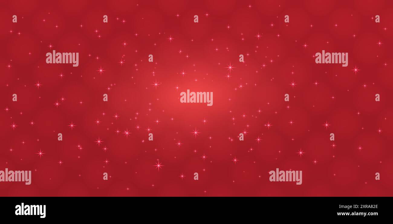 Abstract Red Starry Background Design for Holliday, Christmas Stock ...