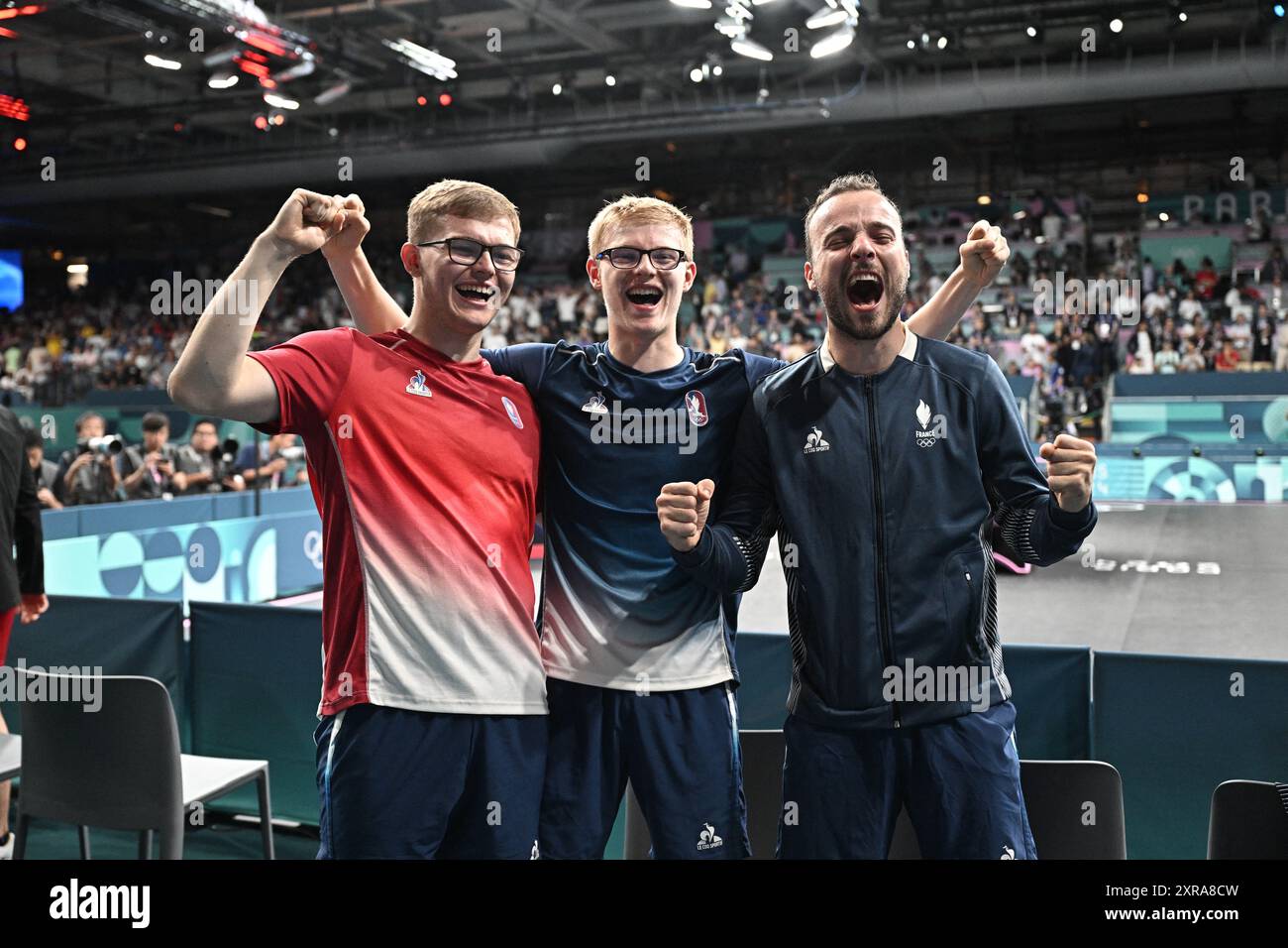 Paris, France. 09th Aug, 2024. Table Tennis France v Japan-Paris 2024 ...