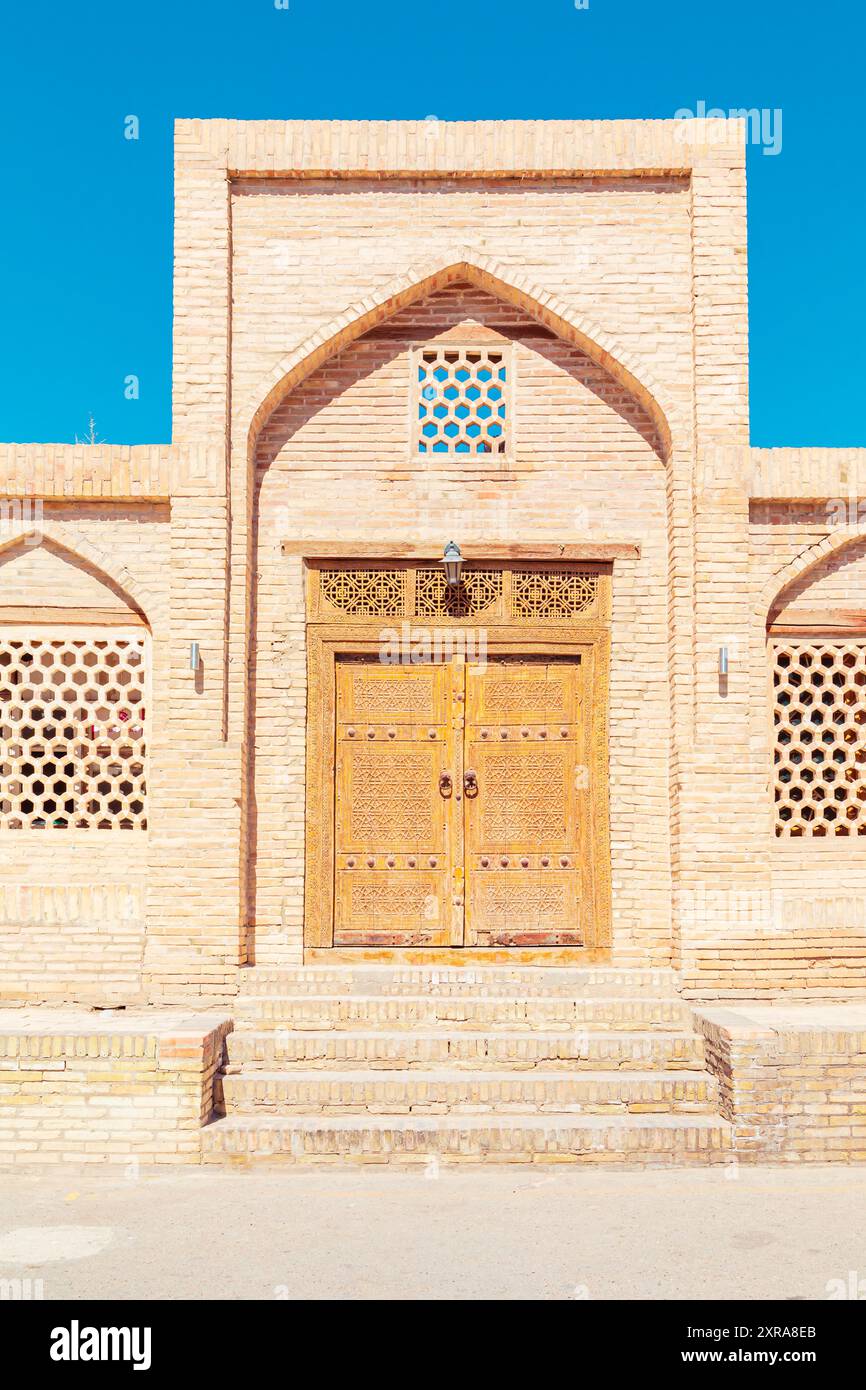 Ancient streets of the old city of Bukhara. Architectural details ...